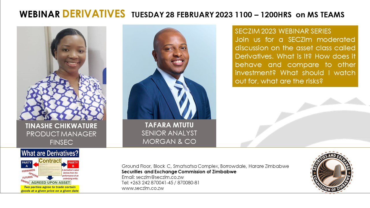 SECZim to Host a Webinar on Derivatives - Securities and Exchange ...